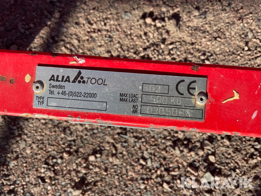 Skivvagn Starke Arvid Alia 900, Jönköping, Klaravik auktione