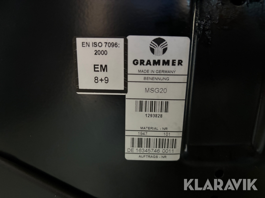 Stol Grammer MSG20, Karlstad, Klaravik auktioner