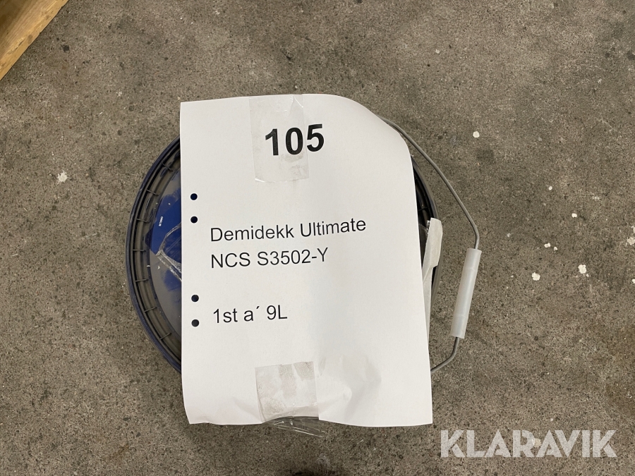 Färg Demidekk ultimate NCS S3502-Y, Högsby, Klaravik auktion