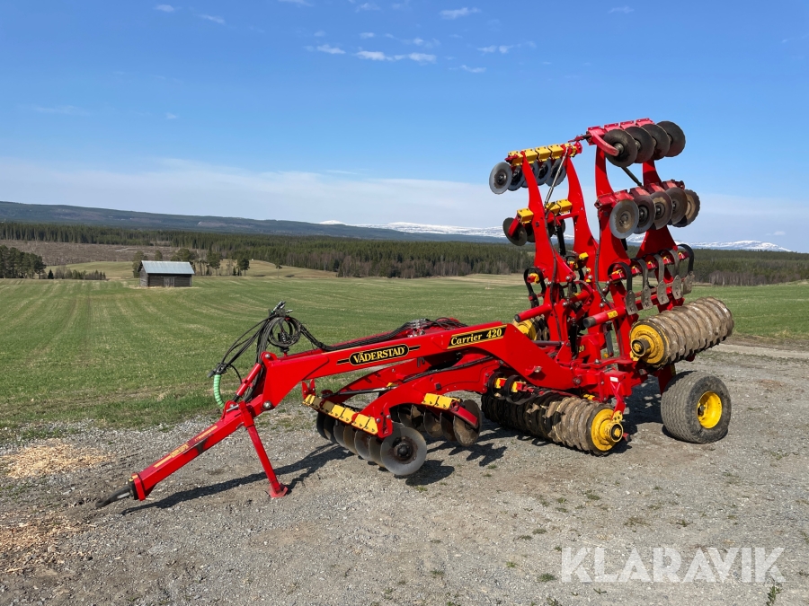 Tallriksharv Väderstad Carrier CR420, Berg, Klaravik auktion