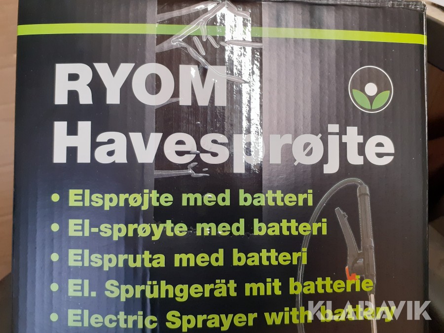 Tryckspruta Batteridriven RYOM 8 liter
