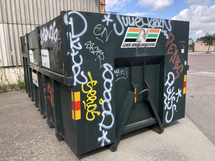 Liten lastväxlar container