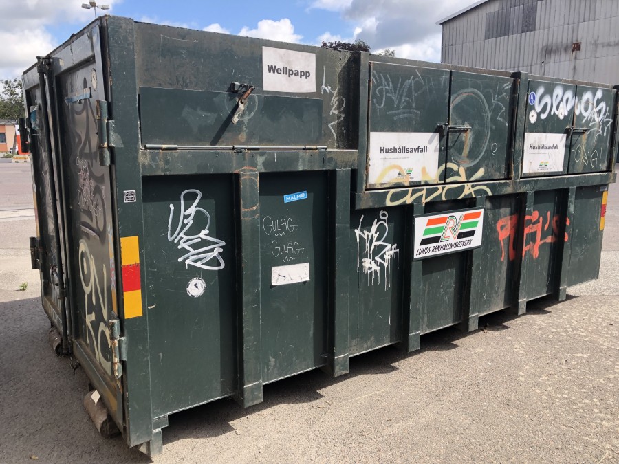 Liten lastväxlar container