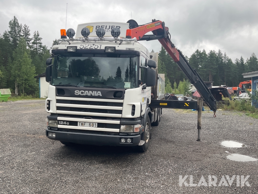 Kranbil Scania 124G, Luleå, Klaravik auktioner
