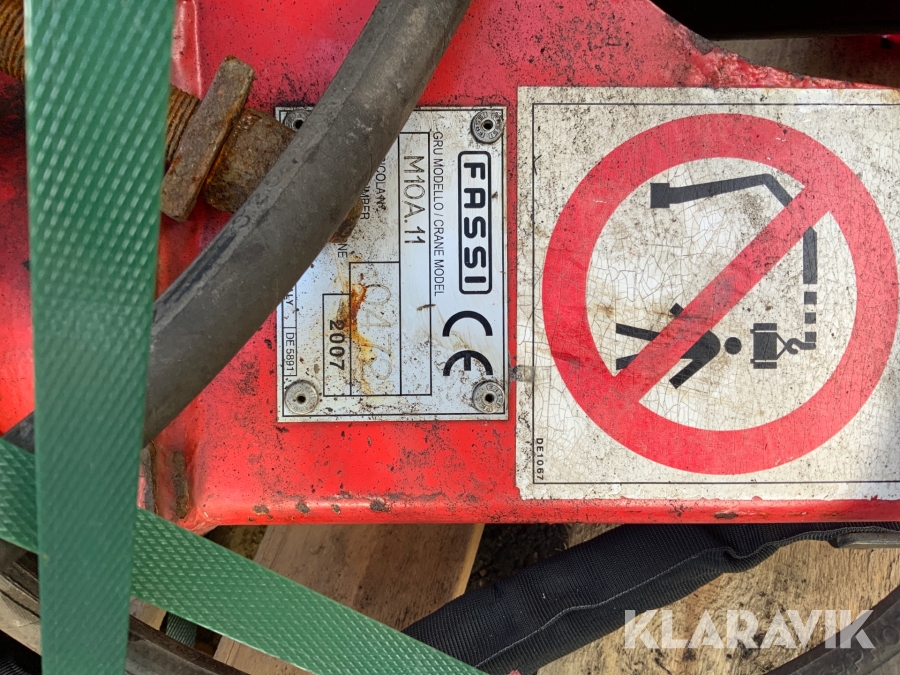Kran Fassi M10A.11, Skövde, Klaravik auktioner