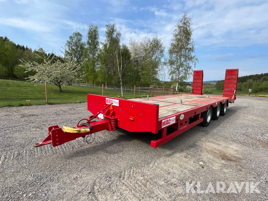 Maskintrailer MAC A3LL27, Jönköping, Klaravik auktioner