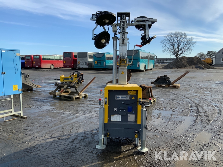 Belysningsmast Atlas Copco HiLight E3+, Götene, Klaravik auk