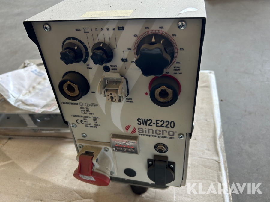 SvetsGenerator Sincro SW2-E220, Vara, Klaravik auktioner