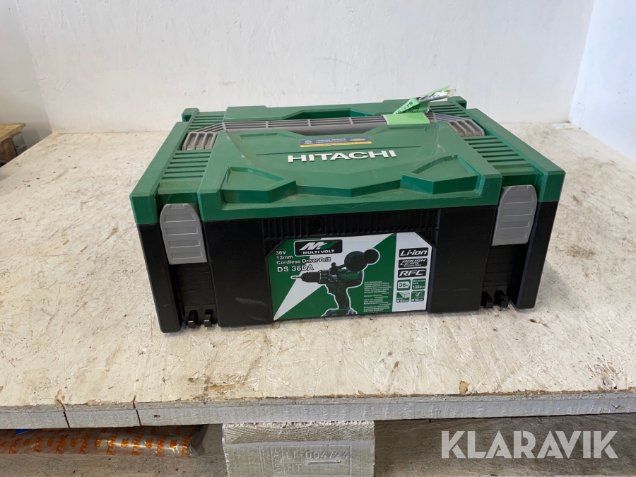 Klaravik Auktioner | Borrskruvdragare Batteri 36V Hitachi DS36DA