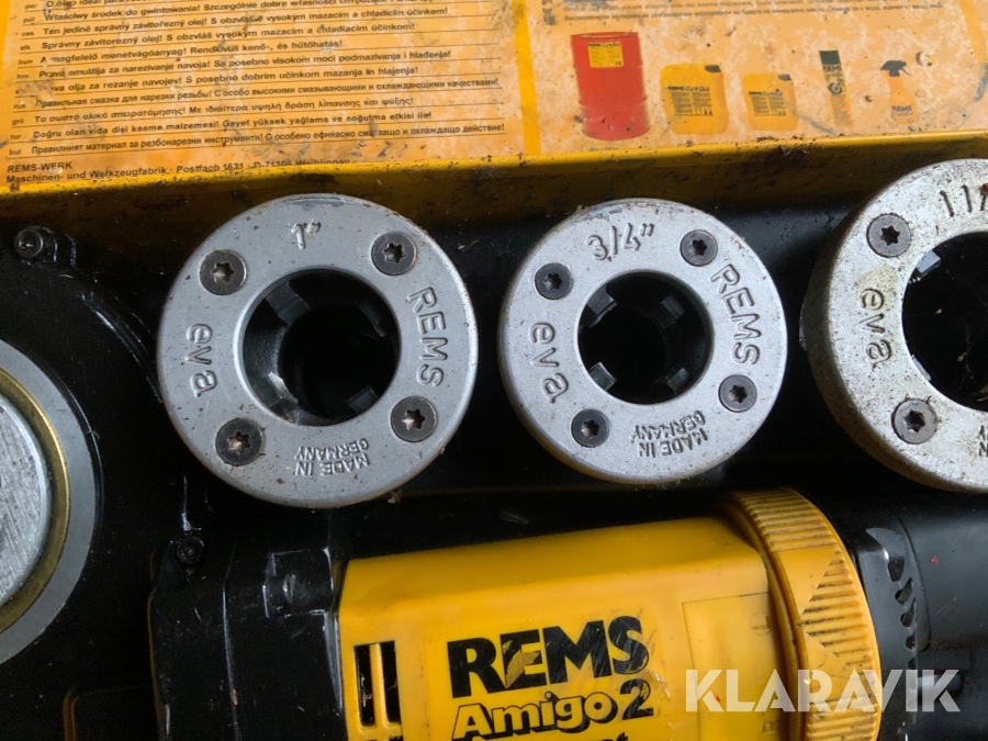 Gängmaskin VVS rör Rems Amigo2 Copact´, Eskilstuna,