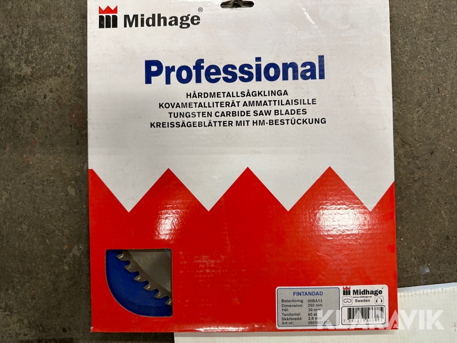 Sågklingor, Svalöv, Klaravik auktioner