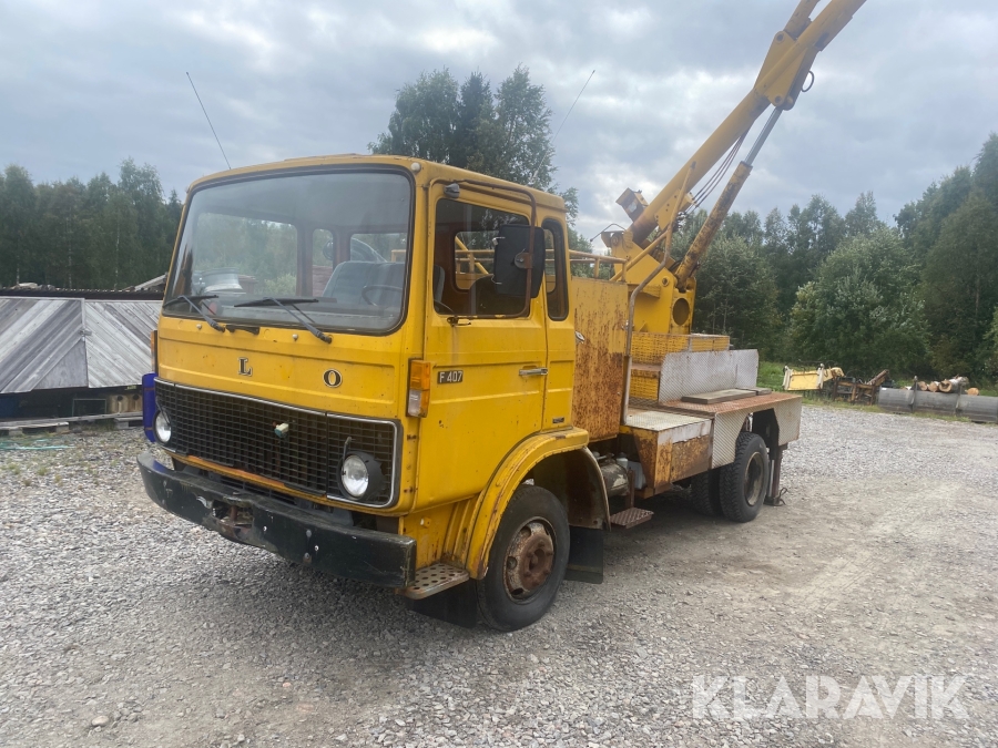 Skylift Volvo F407, Kalix, Klaravik auktioner