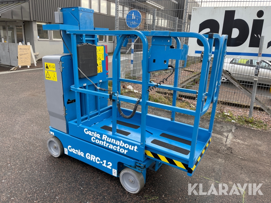 Pelarlift Genie GRC-12, Göteborg, Klaravik auktioner