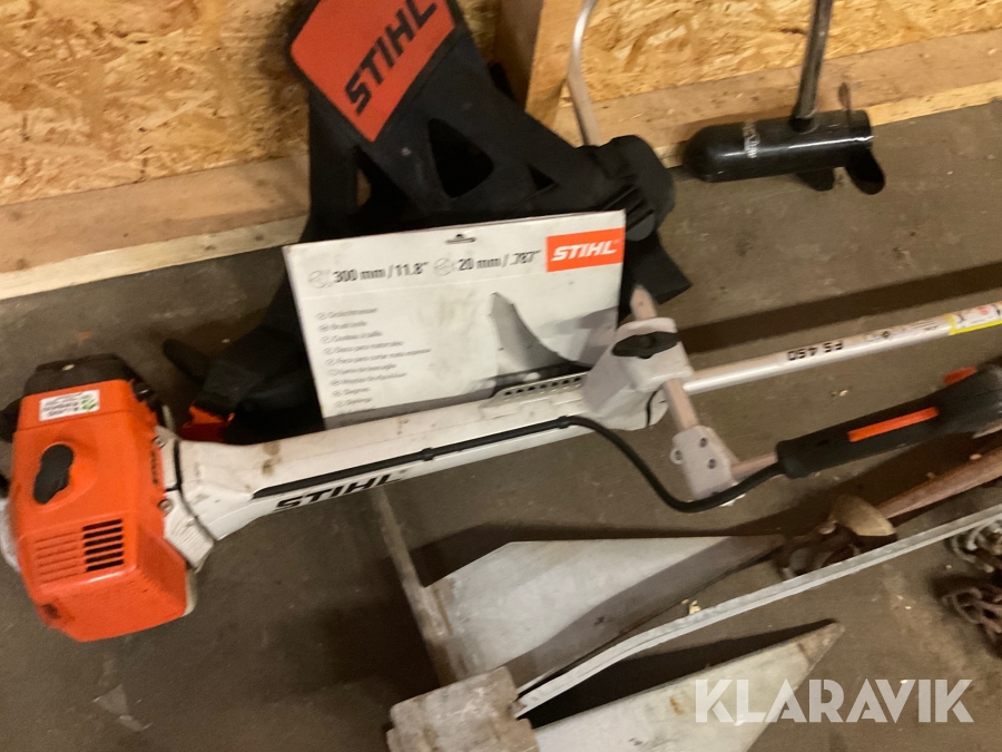 Röjsåg elbåtmotor samt ankare Stihl, Älvsbyn, Klaravik aukti