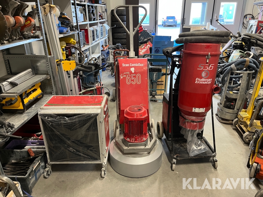 Paket med Golvslip Scanmaskin Combiflex 650, Stockholm, Klar