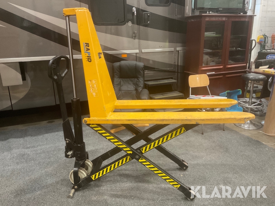 Höglyftande handtruck/ monteringsbänk Rapid lift, Åmål, Klar