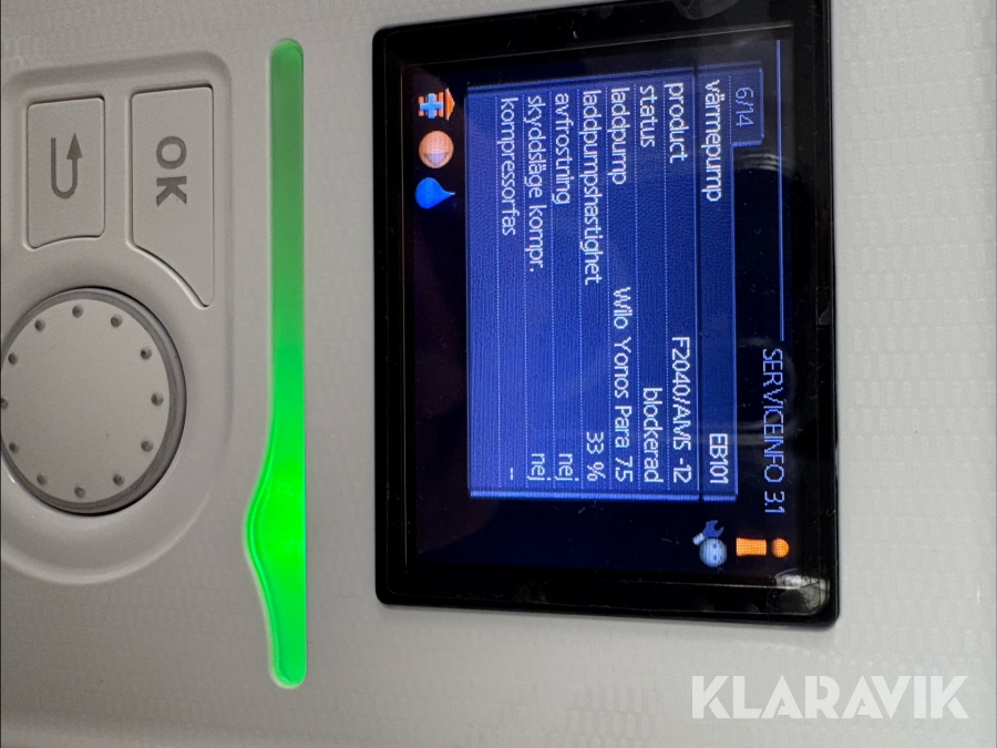 Luft/vattenvärmepump NIBE F2040-12 / VVM 320 CU, Lund, Klara