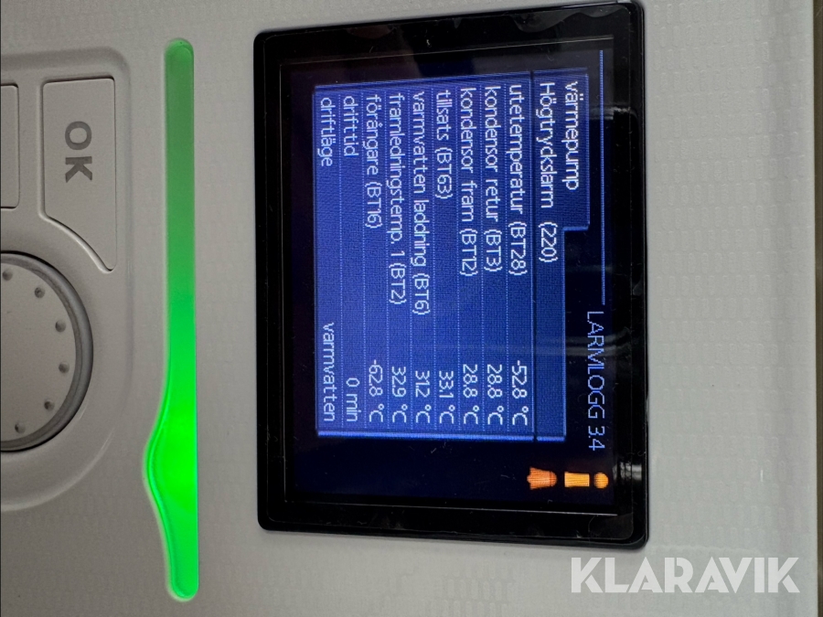 Luft/vattenvärmepump NIBE F2040-12 / VVM 320 CU, Lund, Klara