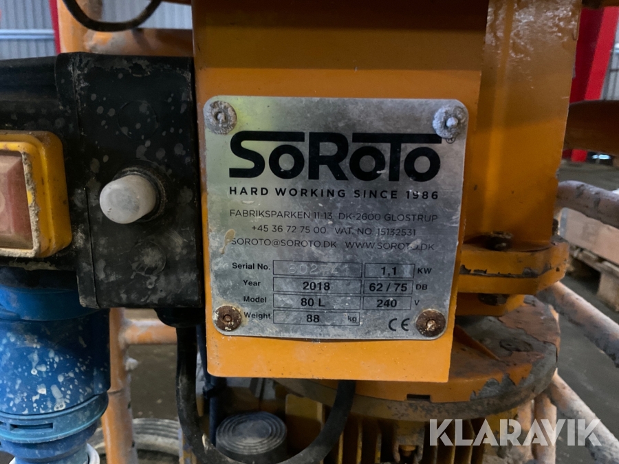 Betongblandare Soroto 80L - 30, Jönköping, Klaravik auktio