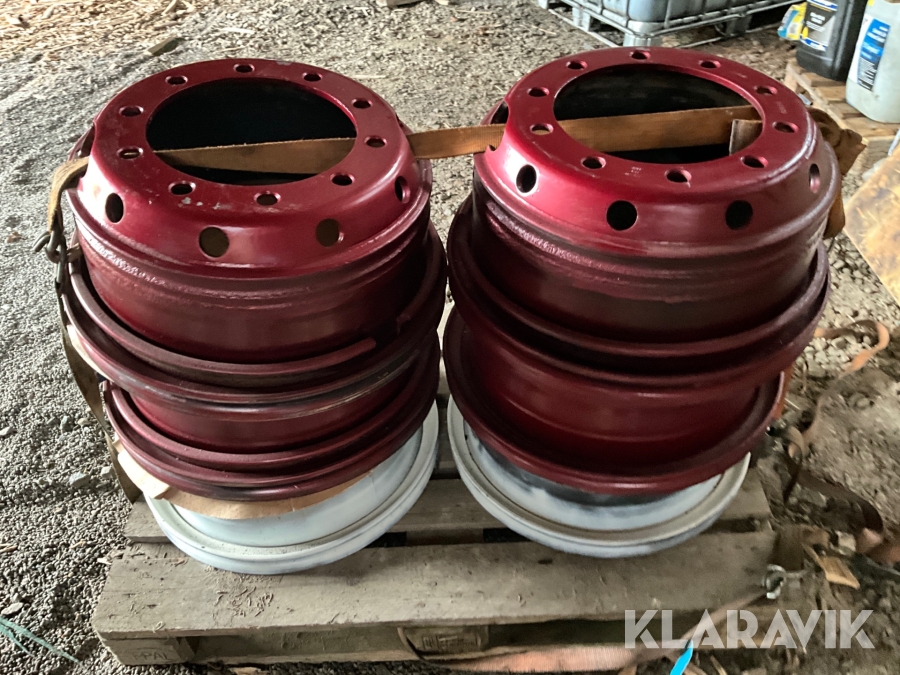 Lastbils fälgar veteran 6st Scania Tidigare till brandbil, S