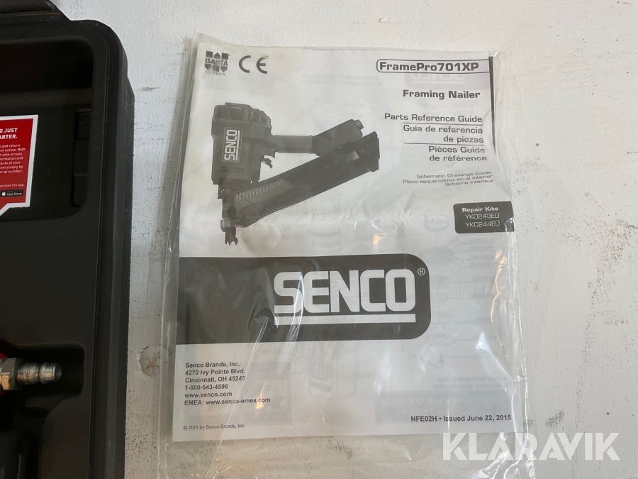Tryckluftsdriven Spikpistol Senco Framepro 701 XP, Jönköping