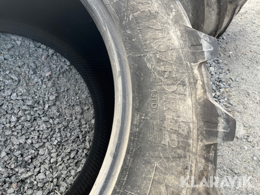 Traktordäck Michelin VF 710/60 R42, Västervik, Klaravik aukt