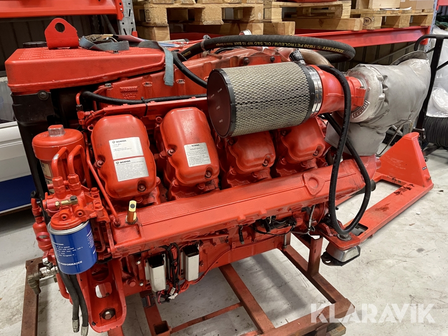 Marin dieselmotor Scania DI16 42M rating IFN, Strömstad, Kl