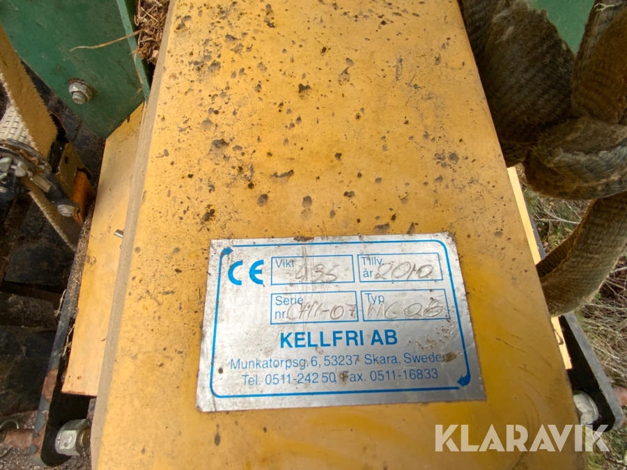 Flismaskin Kellfri WC08, Karlskoga, Klaravik auktioner