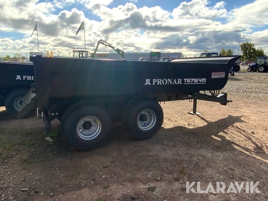 Dumpervagn Pronar T679/4m Hardox botten, Skara, Klaravik auk