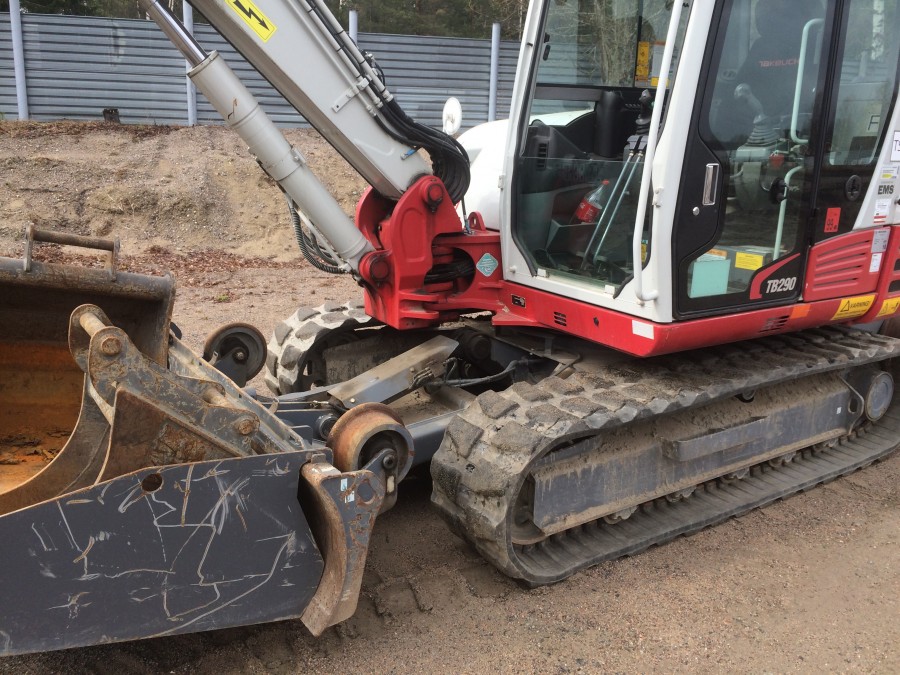 Grävmaskin med rototilt