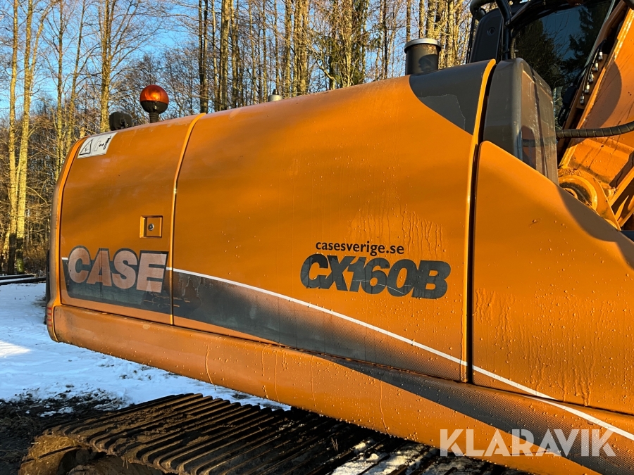 Grävmaskin Case CX160 B, Ljungby, Klaravik auktioner