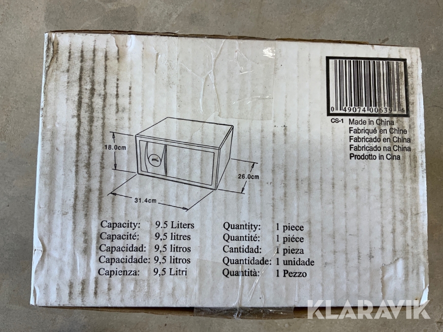 Säkerhetsskåp Locksman CS-1, Malmö, Klaravik auktioner