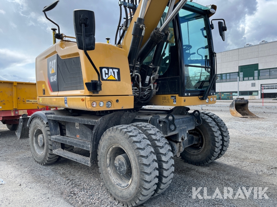 Grävmaskin CAT M314F, Nynäshamn, Klaravik auktioner