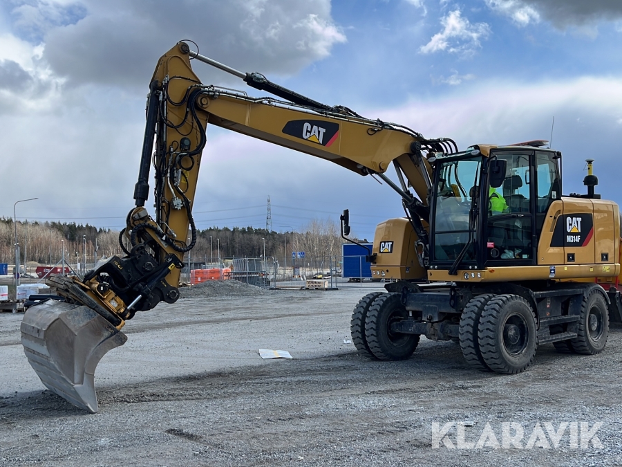 Grävmaskin CAT M314F, Nynäshamn, Klaravik auktioner
