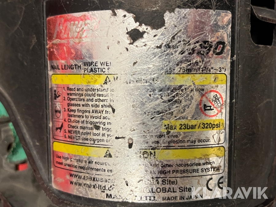 Kompressorer och Spikpistoler, Norrköping, Klaravik auktione