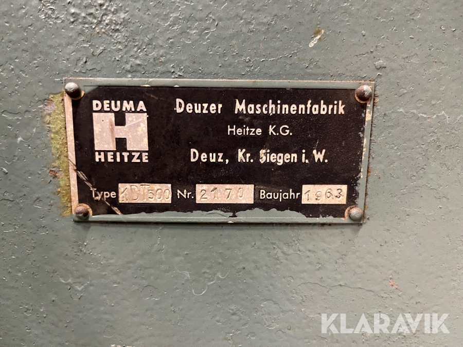 Svetslägesställare Deuma heitze Kdt 500, Kungsör, Klaravik a