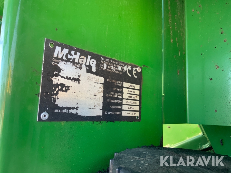 Rundbalspress / Kombipress McHale Fusion 2, Skövde, Klaravik