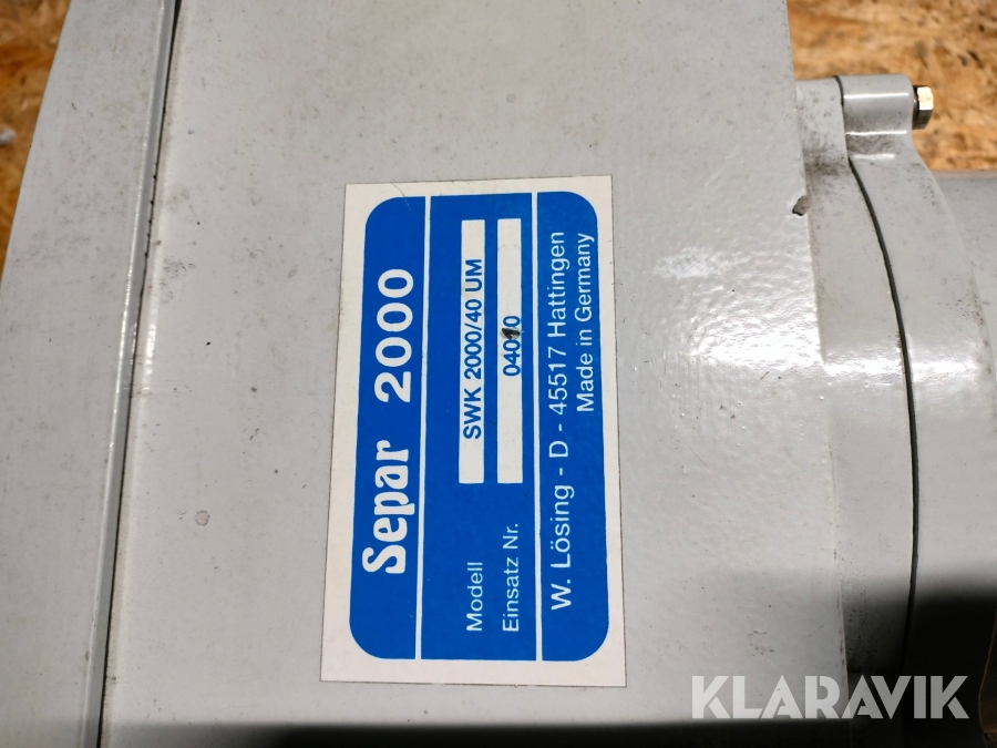 Bränslefilter/ Vattenavskiljare Separ SWK 2000/ 40 UM, Stock