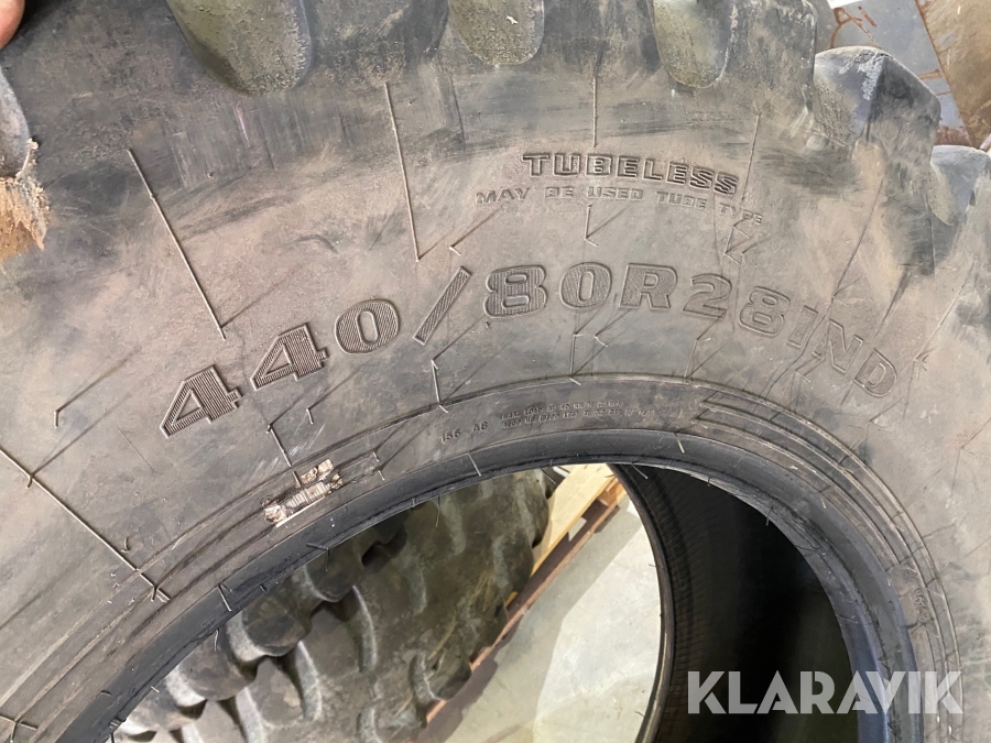Entreprenaddäck 4 st Good Year 440/80R28, Höganäs, Klara