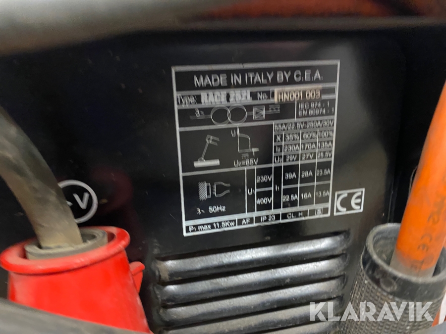 Svets pinnsvets Race 252L, Tranås, Klaravik auktioner