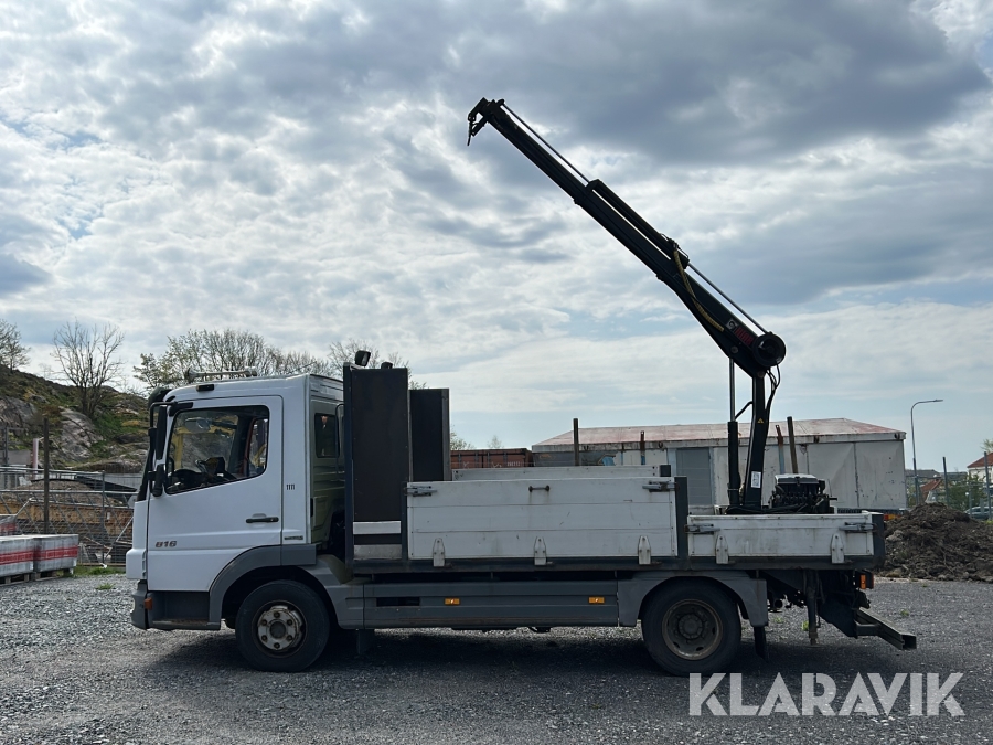 Kranbil Mercedes Atego 816 Bluetec 5, Göteborg, Klaravik auk