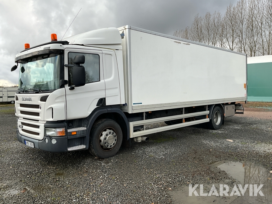 Lastbil med skåp Scania P280, Simrishamn, Klaravik auktioner
