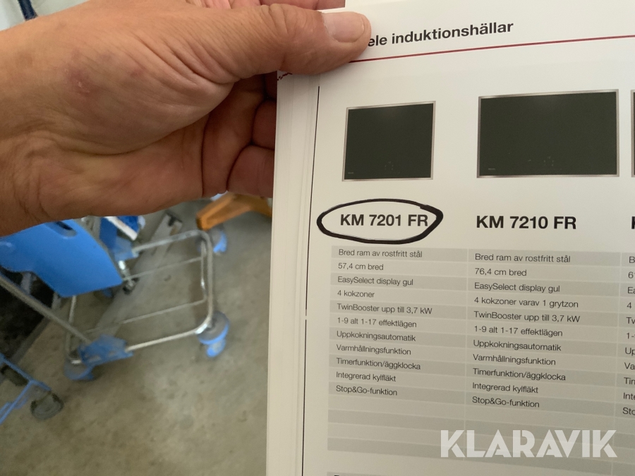 Spishäll Miele KM7201FR, Kalmar, Klaravik auktioner