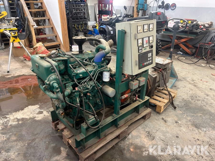 Motor med generator Valmet / Sisu 320 DSMG, Heby, Klaravik