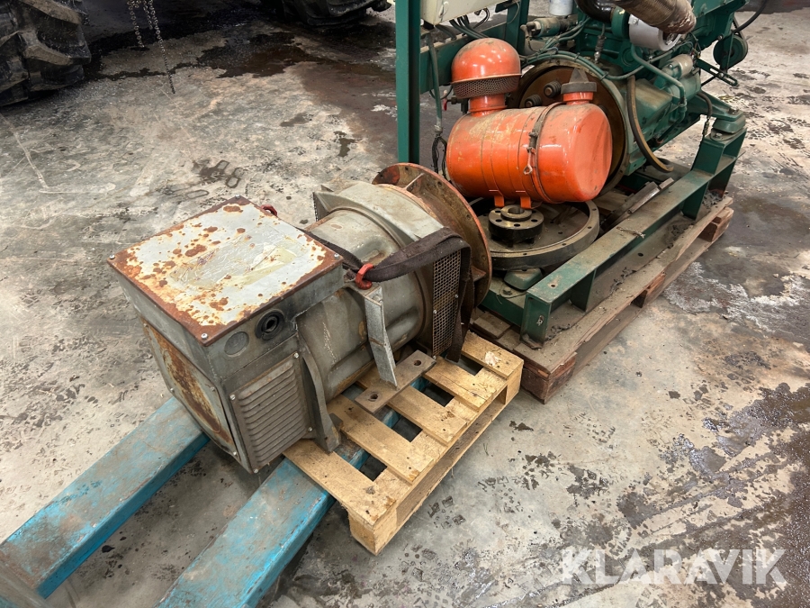 Motor med generator Valmet / Sisu 320 DSMG, Heby, Klaravik