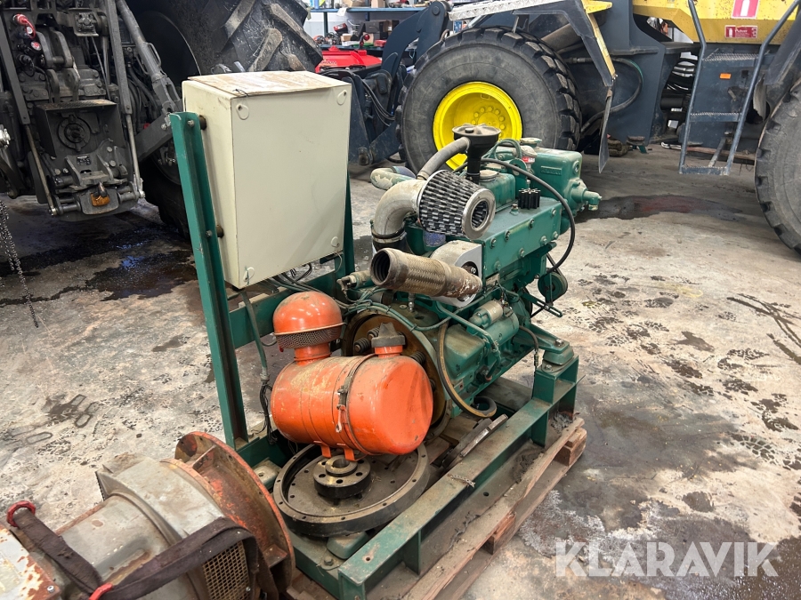 Motor med generator Valmet / Sisu 320 DSMG, Heby, Klaravik