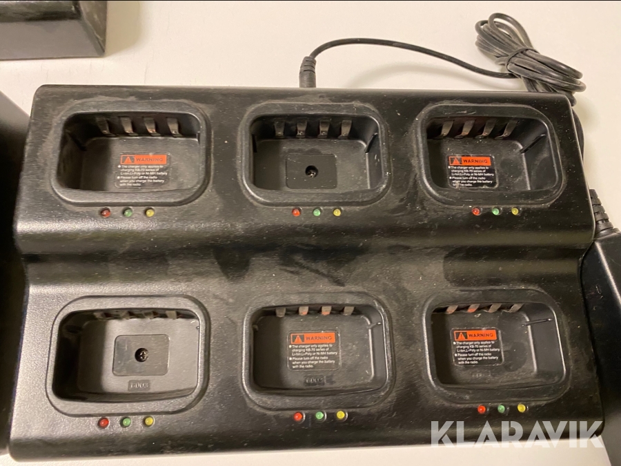 Diverse laddare till Jaktradio Byggradio, Upplands Väsby, Kl