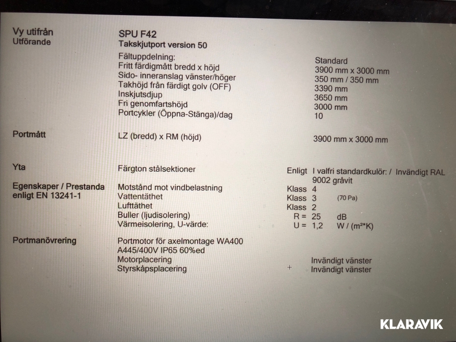 Industriport Hörmann SPU 42