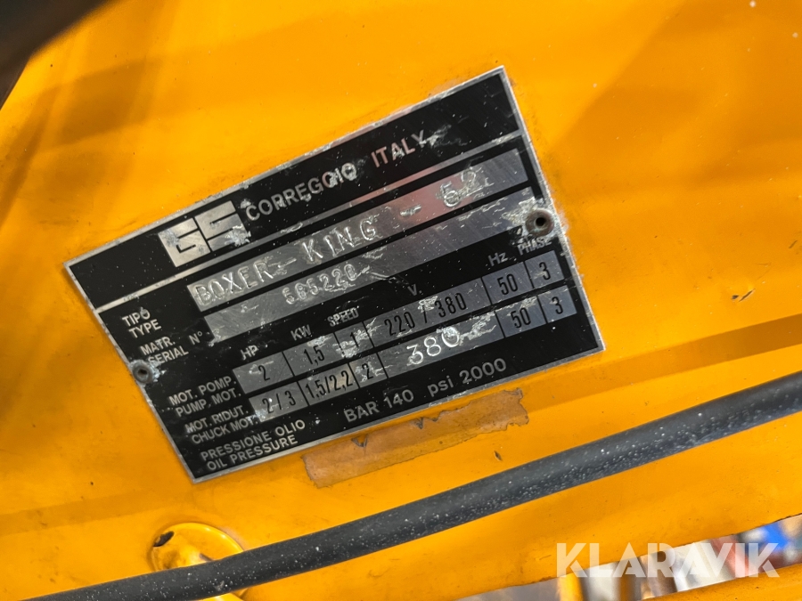 Däckmaskin Boxer King 52, Finspång, Klaravik auktioner