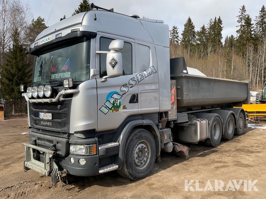 Lastbil Scania R580 8X4, Nordanstig, Klaravik auktioner